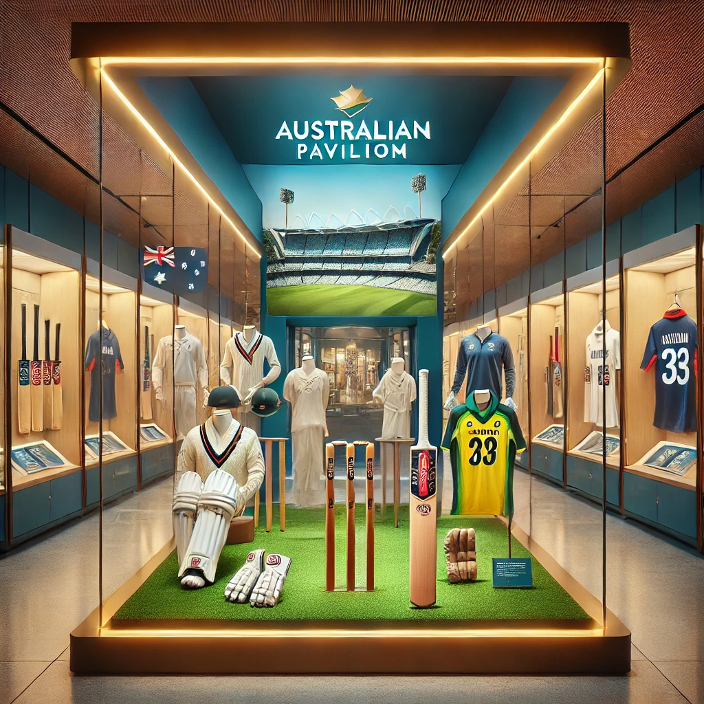 Explore Cricket sports memorabilia australia at the Australian Pavilion
